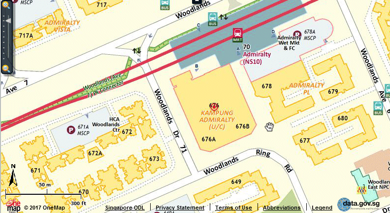 Kampong Admiralty is just a door step to Admiralty MRT station ...
